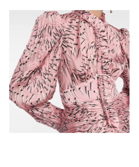 Rabanne Printed Ruched Minidress