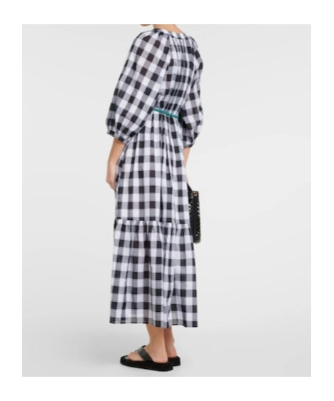ERES Chess Printed Cotton Midi Dress