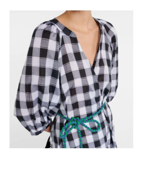 ERES Chess Printed Cotton Midi Dress