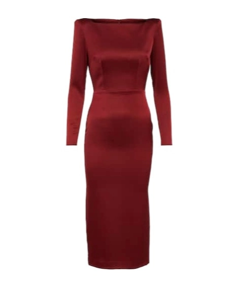 Alex Perry Satin Crêpe Midi Dress