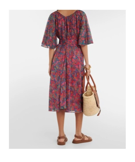ERES Daisy Floral Cotton Midi Dress
