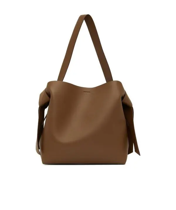 Acne Studios Logo Detailed Midi Shoulder Bag