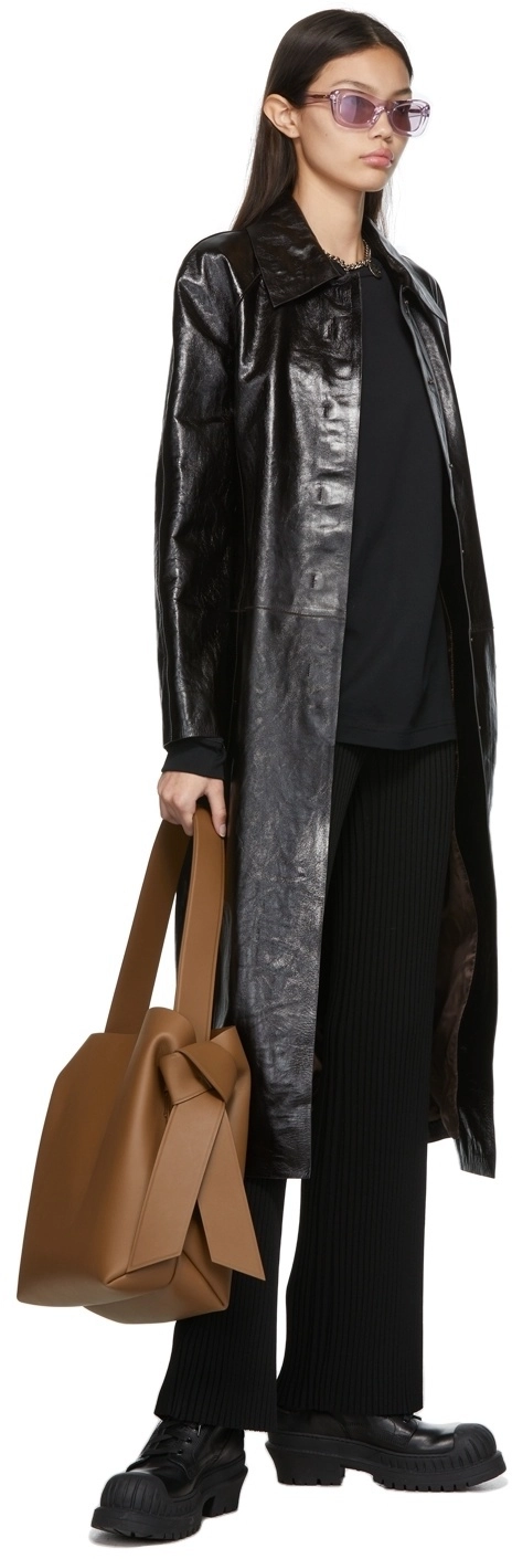 Acne Studios Logo Detailed Midi Shoulder Bag