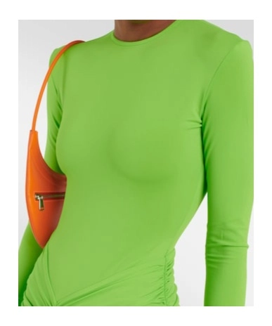 Alex Perry Presley Ruched Empire Waist Midi Dress