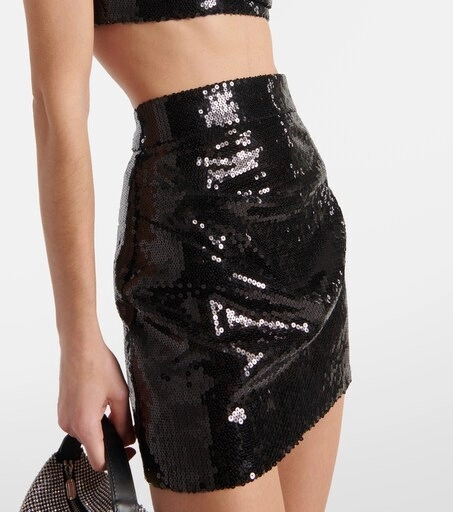 Alex Perry High-rise Sequined Miniskirt