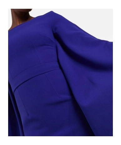 SAFIYAA LONDON Boat N Flared Belted Maxi Dress