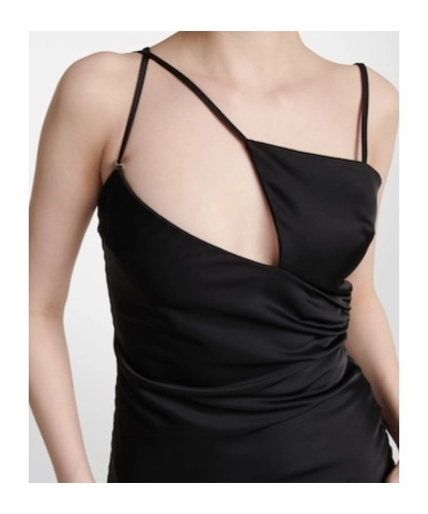 Attico Melva Asymmetric Maxi Dress