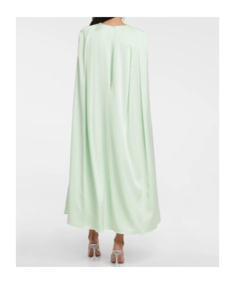 Alex Perry Beckett Satin Crepe Midi Dress