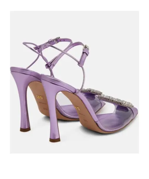 Giambattista Valli Embellished Leather And Pvc Pumps