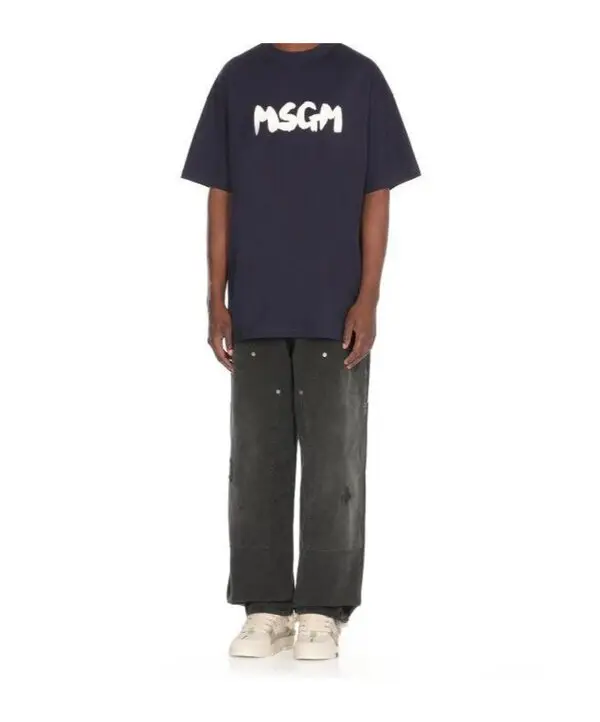 MSGM Logo-printed Crewneck T-shirt