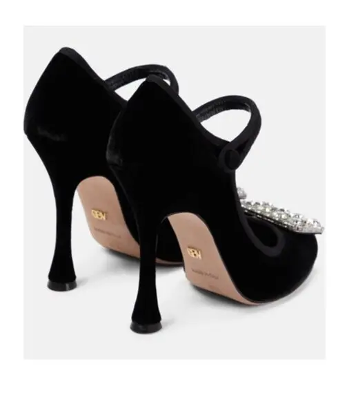 Giambattista Valli Embellished Velvet Pumps