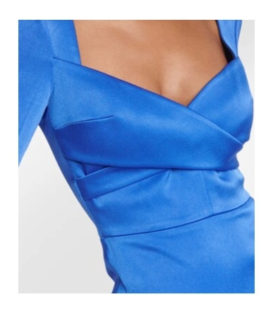 Alex Perry Sweetheart Satin Midi Dress