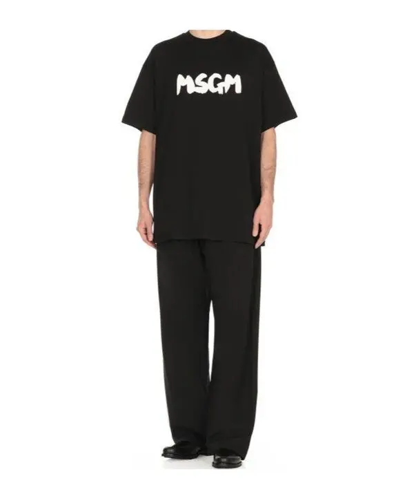 MSGM Logo-printed Crewneck T-shirt