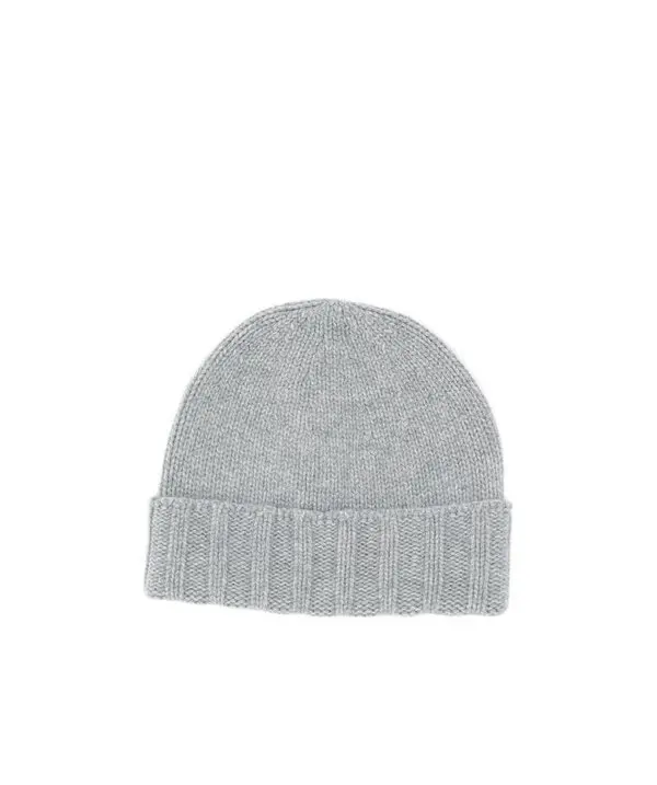 DRUMOHR Ribbed Beanie Hat - Gray