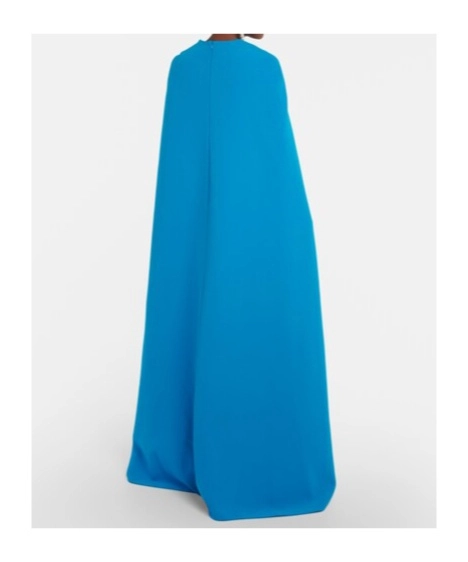 SAFIYAA LONDON Cape Crêpe Maxi Dress