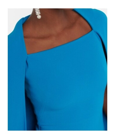 SAFIYAA LONDON Cape Crêpe Maxi Dress