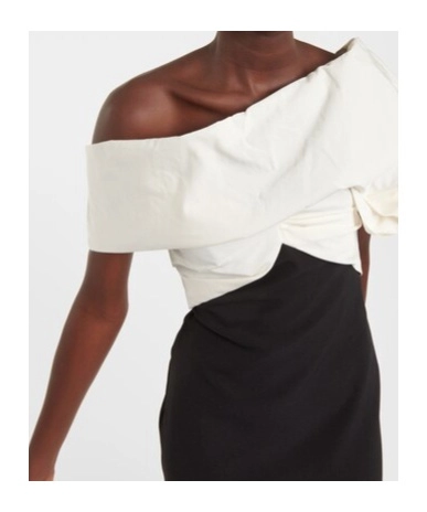 Safiyaa Lerena Vista Crepe And Faille Maxi Gown