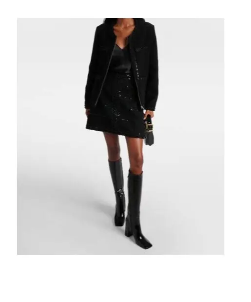 Giambattista Valli Sequined Wool-blend Jacket