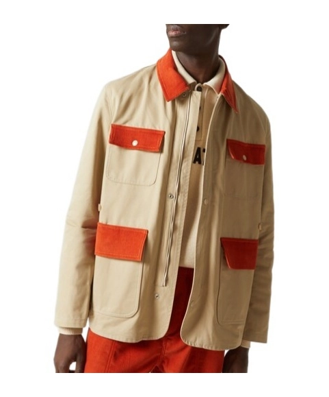 BODE Corduroy-trimmed Cotton Twill Field Jacket