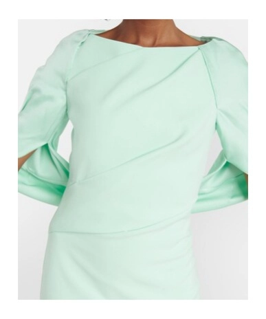 SAFIYAA LONDON Caped Crepe Gown