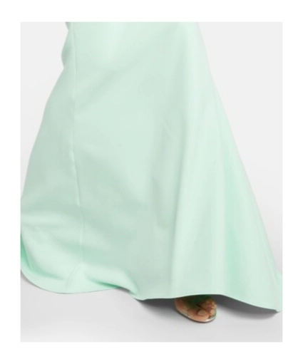 SAFIYAA LONDON Caped Crepe Gown
