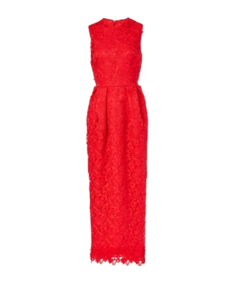 SAFIYAA LONDON Alani Lace Midi Dress