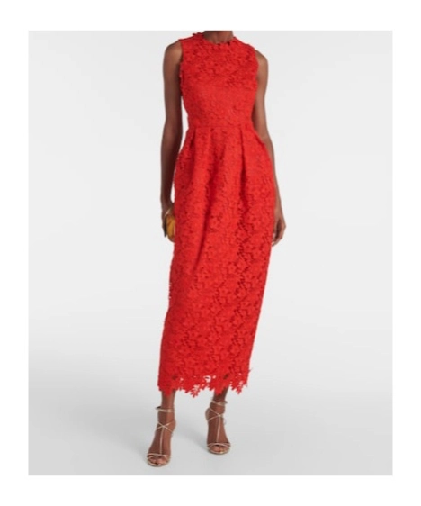 SAFIYAA LONDON Alani Lace Midi Dress