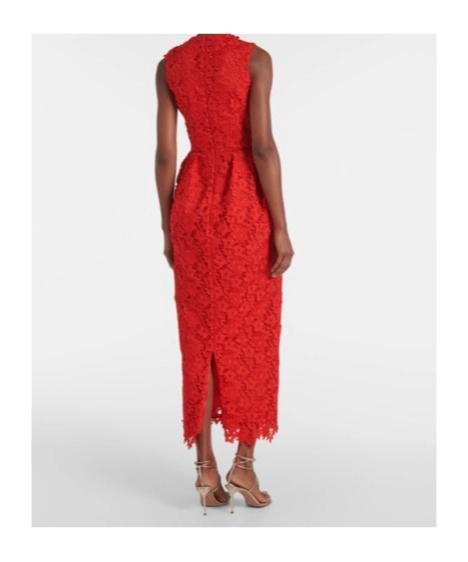 SAFIYAA LONDON Alani Lace Midi Dress