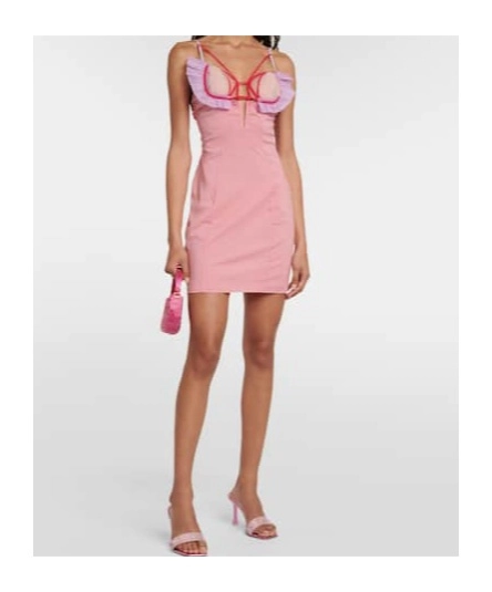 NENSI DOJAKA Silk-blend Minidress