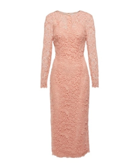 Carolina Herrera Lace Midi Dress