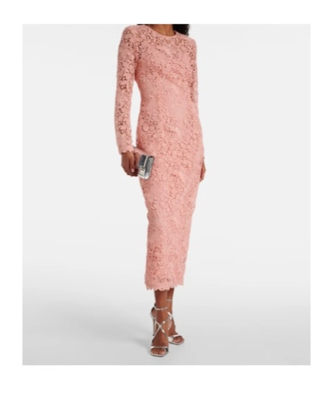 Carolina Herrera Lace Midi Dress