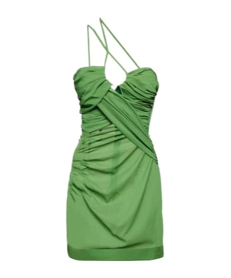NENSI DOJAKA Draped One-shoulder Minidress