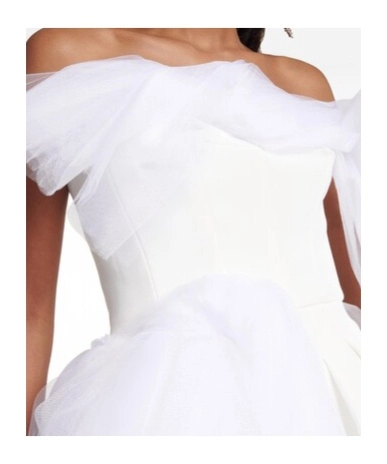 Maticevski Evermore Strapless Tulle Minidress