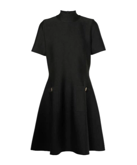Oscar De La Renta Wool-blend Minidress - Black
