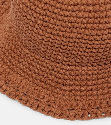Magda Butrym Crochet Cotton Bucket Hat