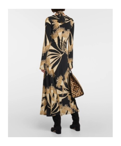Johanna Ortiz Halterneck Jersey Midi Dress