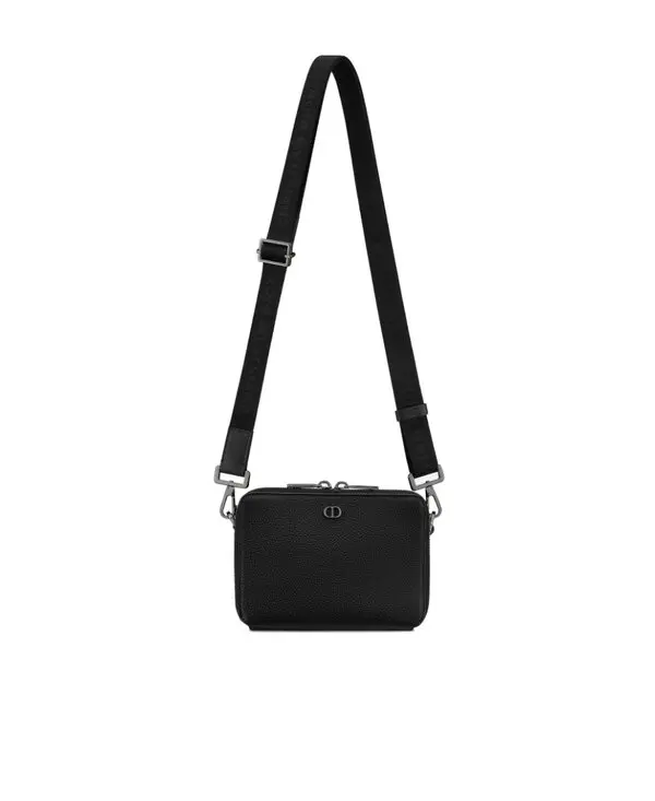 Dior Cd Icon Zipped Pouch With Strap