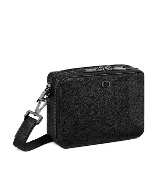 Dior Cd Icon Zipped Pouch With Strap