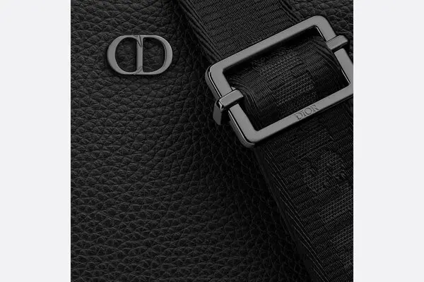 Dior Cd Icon Zipped Pouch With Strap