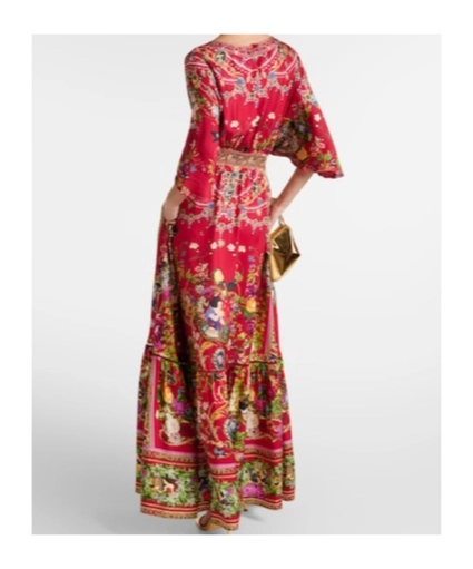 Camilla Printed Silk Maxi Dress