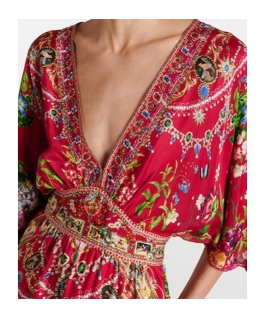 Camilla Printed Silk Maxi Dress