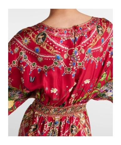 Camilla Printed Silk Maxi Dress