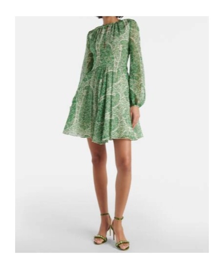 Giambattista Valli Printed Silk Georgette Minidress