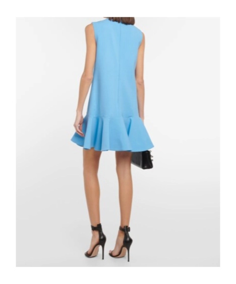 Oscar De La Renta Ruffle-trimmed Wool-blend Minidress