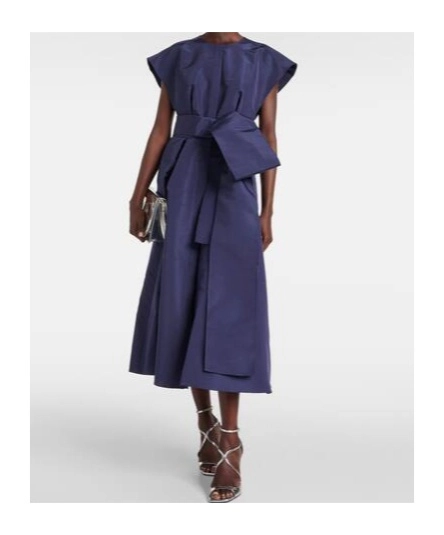 Carolina Herrera Bow-detail Silk Midi Dress
