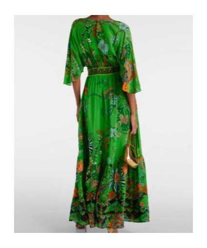 Camilla Embellished Floral Silk Maxi Dress