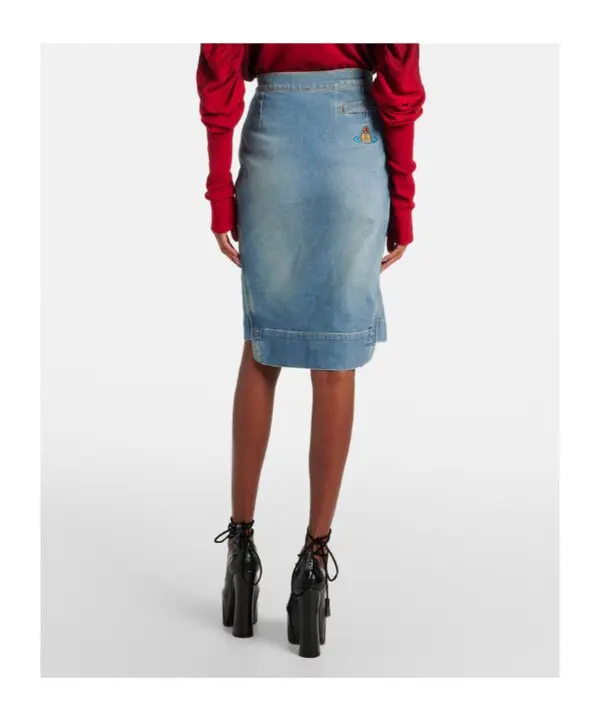 VIVIENNE WESTWOOD Orb Denim Pencil Skirt