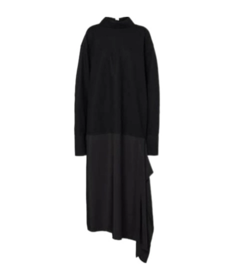 JIL SANDER Convertible Wool Midi Dress