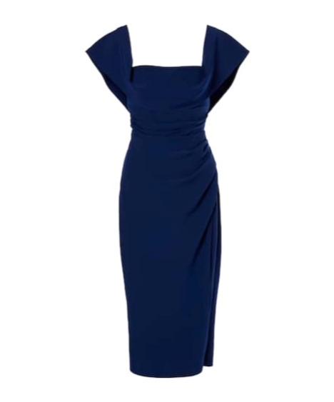 Carolina Herrera Draped Midi Dress