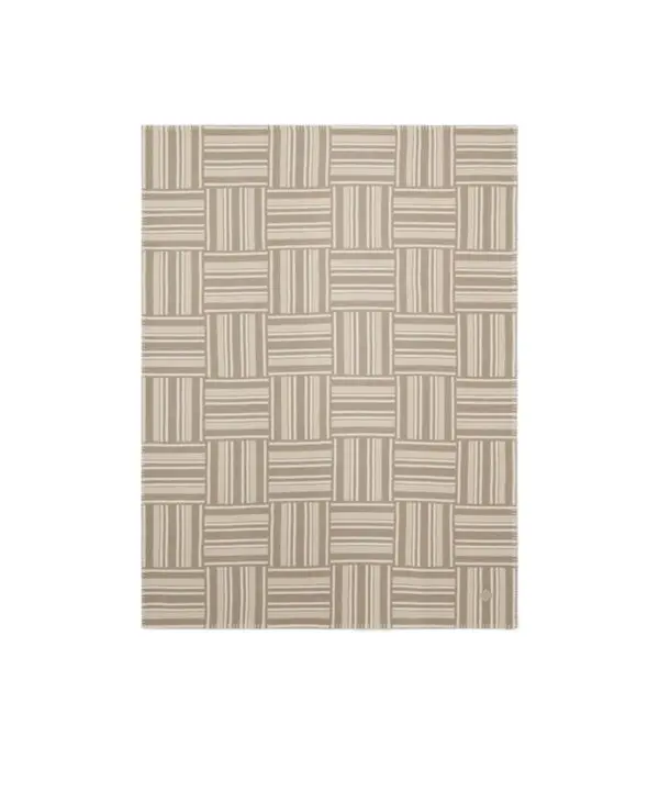 Loro Piana Woven Stripe Intarsia Plaid